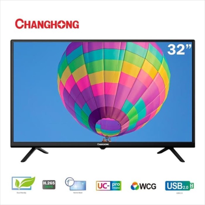 Jual Changhong TV LED 32 Inch L32G3 | HD TV | Slim Bezel Less | USB Movie | Shopee Indonesia