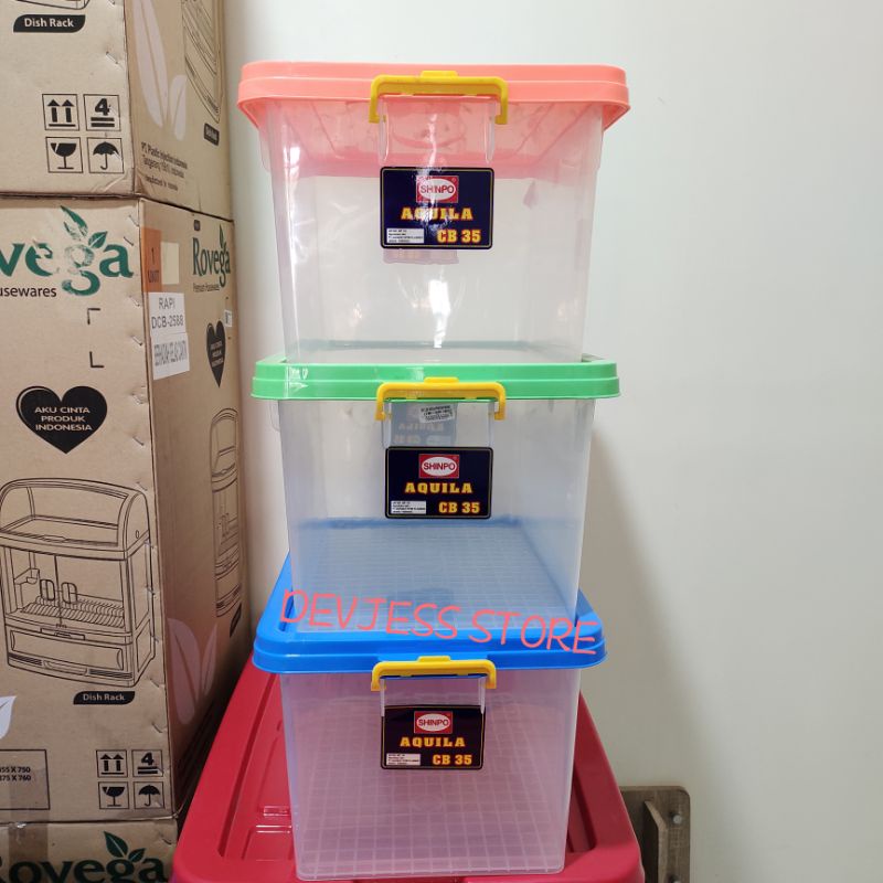 Jual Container Box SHINPO Aquila CB 35 Liter (SIP 135) | Shopee Indonesia