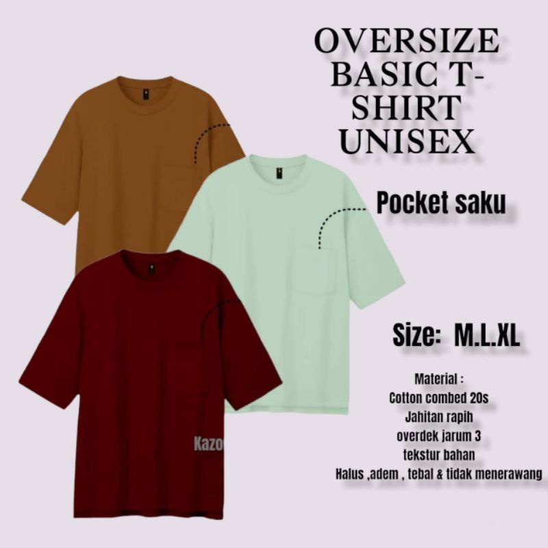 Jual KAOS OVERSIZE POLOS POCKET SAKU/KAOS POLOS OVERSIZE POCKET UNISEX ... Jual KAOS OVERSIZE POLOS POCKET SAKU/KAOS POLOS OVERSIZE POCKET UNISEX ...