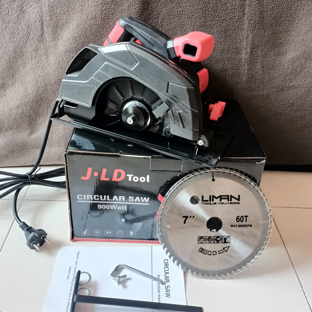 Jual Mesin potong kayu 7in circular saw JLD J1853 gen 2 mesin belah ...