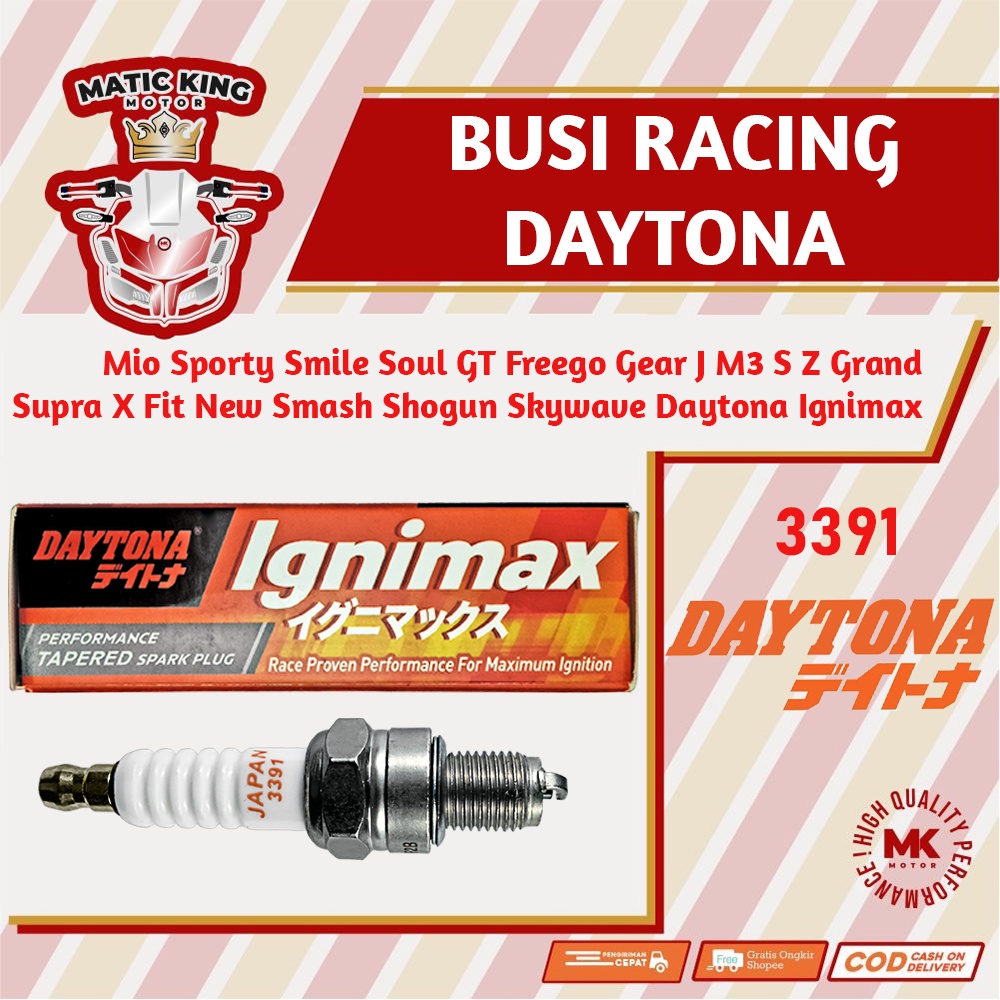 Jual Busi Racing Mio Sporty Smile Grand Supra X Lama Fit New Jupiter Z ...