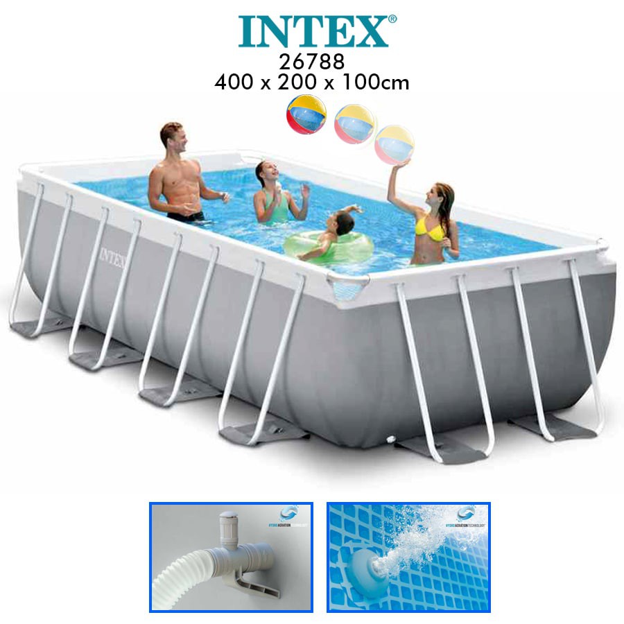 Jual INTEX 26788 Kolam Renang intex 4 x 2 x 1 ORIGINAL kolam portable ...