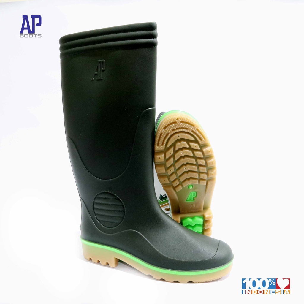 Jual AP 2003 GREEN 37-43 - SEPATU BOOT SAFETY KARET - AP BOOTS | Shopee ...