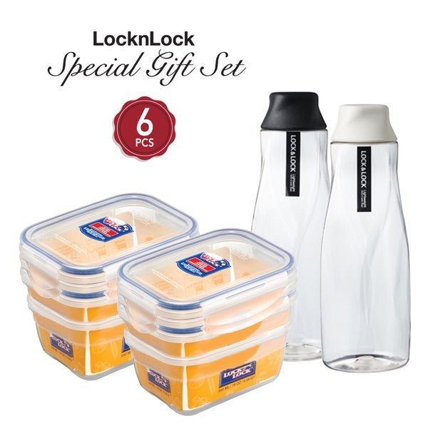 Jual LOCK N LOCK SPECIAL GIFT SET 6 PCS locknlock lock&lock food ...
