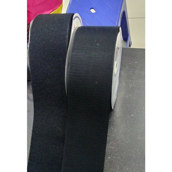 Jual Cloth Velcro Lebar 10 Cm. 1 Mtr /Prepet /Magic Tape Hitam | Shopee ...