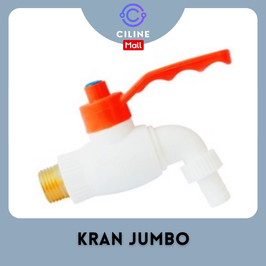 Jual KRAN AIR PVC JUMBO DRAT KUNINGAN 1/2 3/4 - KERAN AIR PVC PPR -DRAT ...
