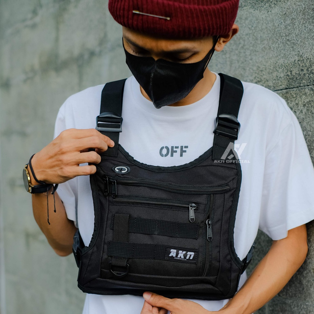 Jual AKN - TAS DADA PRIA TACTICAL AVENTURY CHEST BAG RIG BAG OUTDOOR ...