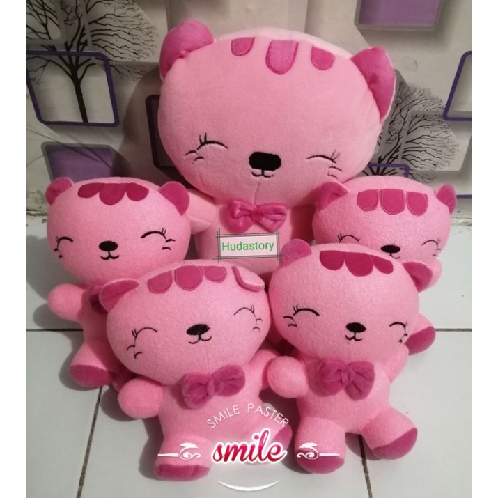 Jual Boneka Kucing 1 paket lengkap ( Beranak 4 induk 1) termurah dan ...
