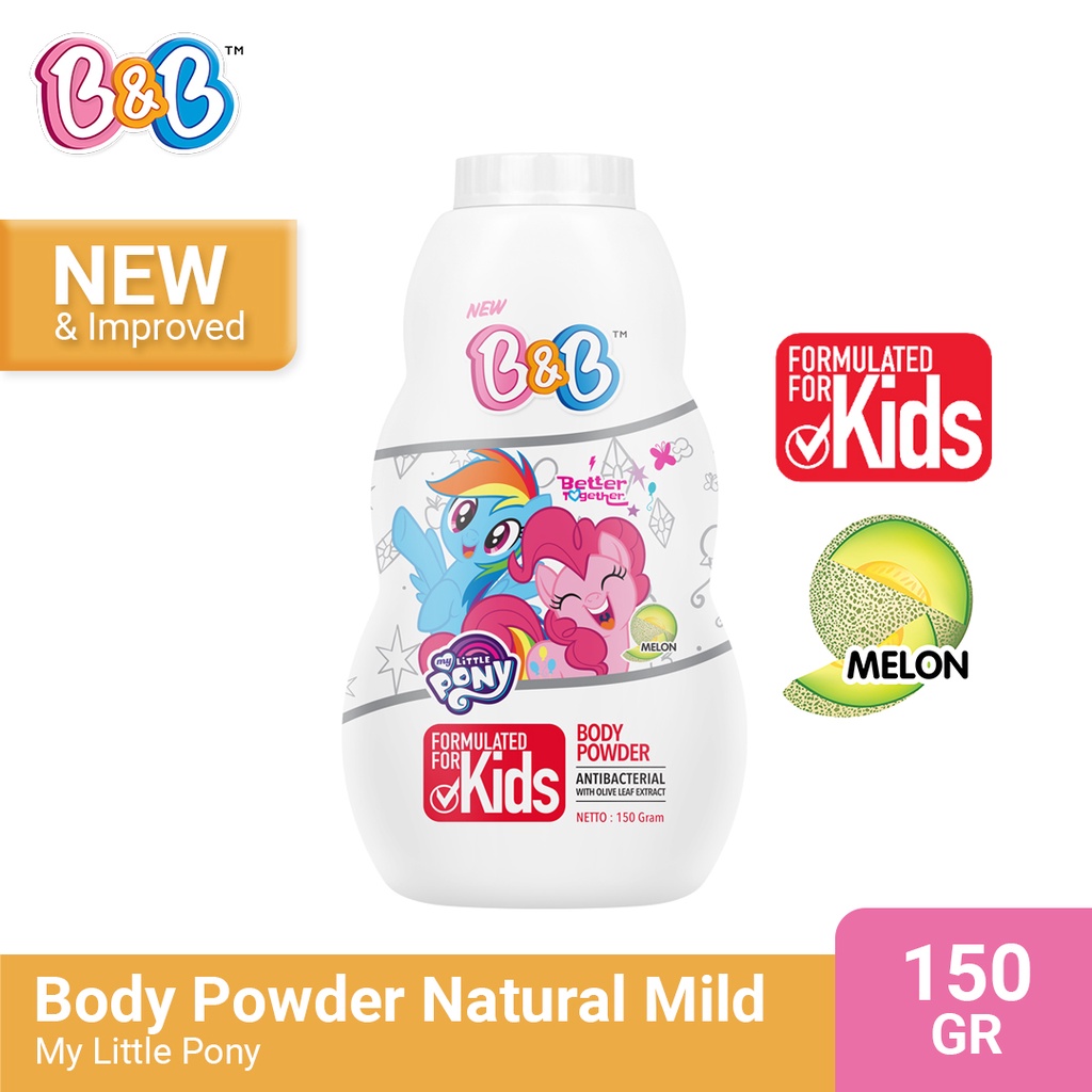 Jual B&B Powder My Little Pony Natural Mild 150gr | Shopee Indonesia
