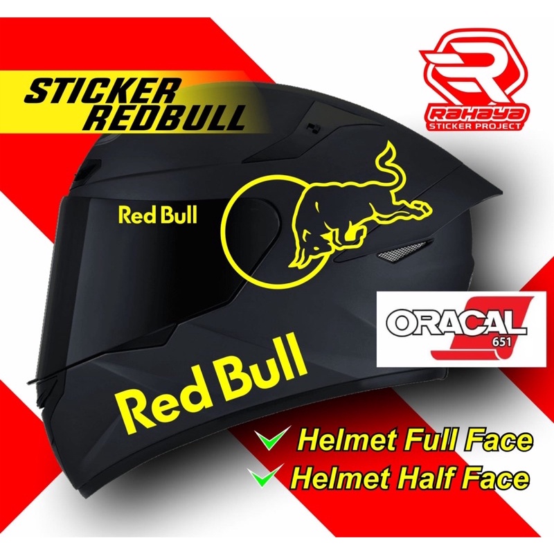 Jual cutting sticker helm redbull(satu set) | Shopee Indonesia