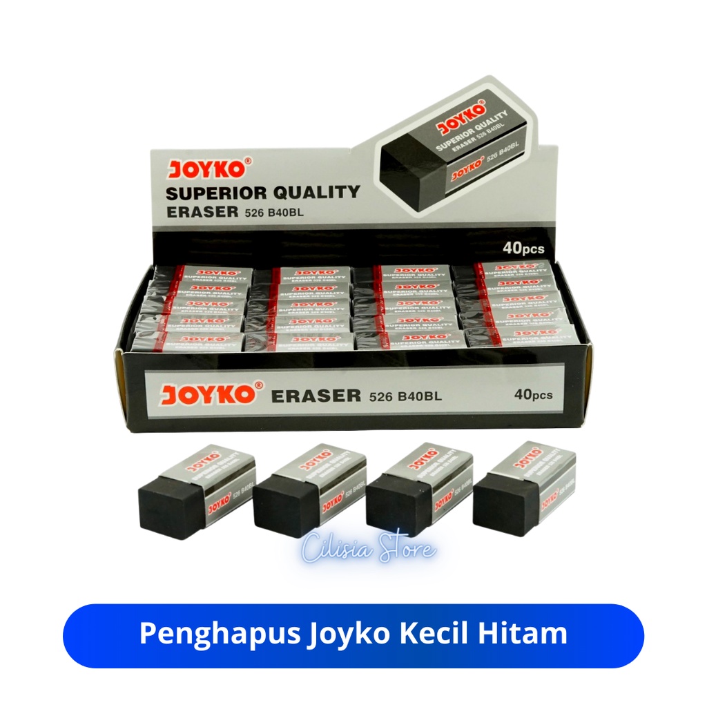 Jual Penghapus Joyko Kecil / Penghapus Joyko 40BL Hitam / Hapusan ...
