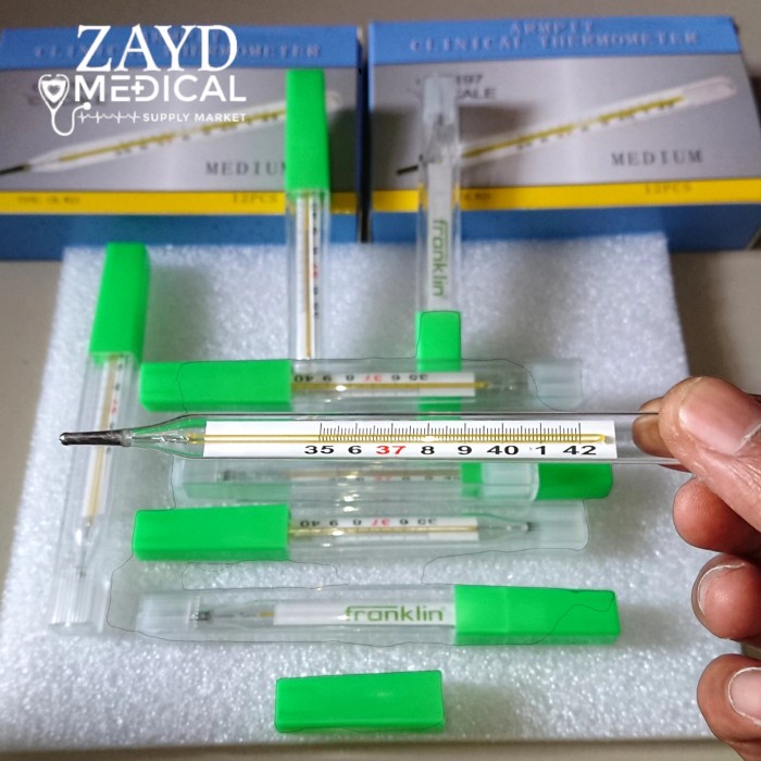 Jual Cantik Termometer Rektal/ Thermometer Air Raksa/ Thermometer ...