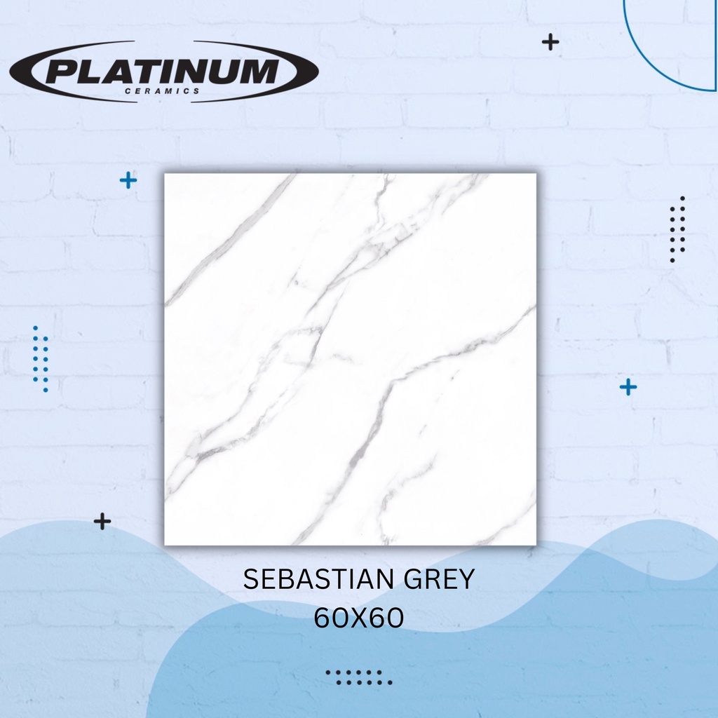 Jual KERAMIK PLATINUM ASIA TILE 60X60 SEBASTIAN GREY GLOSSY LANTAI ...