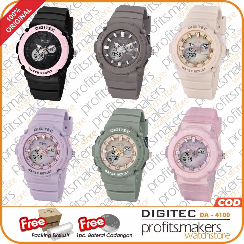 Jual Jam tangan Digitec da 4100 double time original | Shopee Indonesia