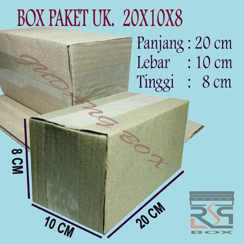Jual Kardus packing ukuran 20x10x8 cm Box packaging online kerdus murah ...