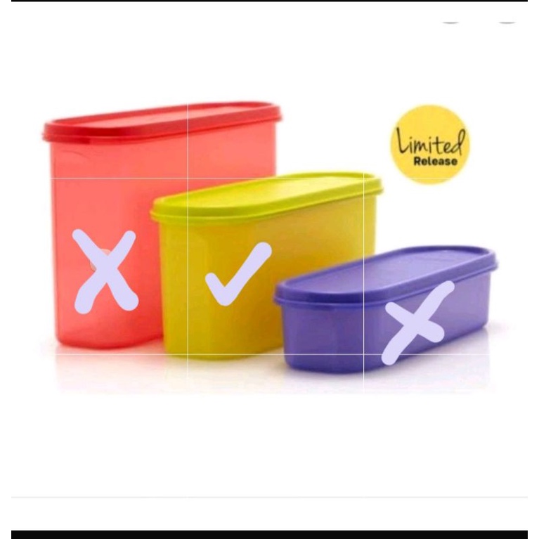 Jual Supper Oval Tupperware (1) warna kuning saja | Shopee Indonesia