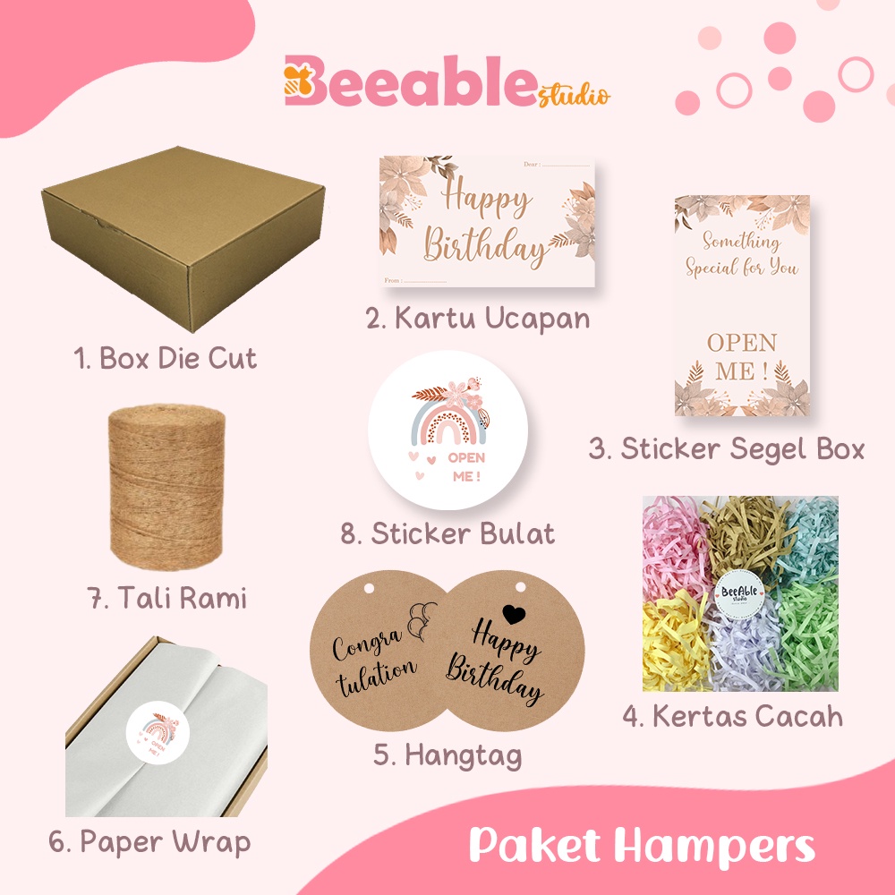 Jual Hampers Box Paket Lengkap Kotak Kado Gift Box Die Cut ...