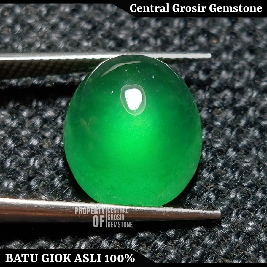 Jual HQ Natural Green Jadeite Jade Giok Hijau Asli Original Size ...