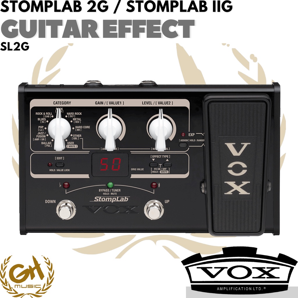 Jual VOX STOMPLAB 2G SL2G Guitar Multi Effect - Efek Gitar | Shopee ...