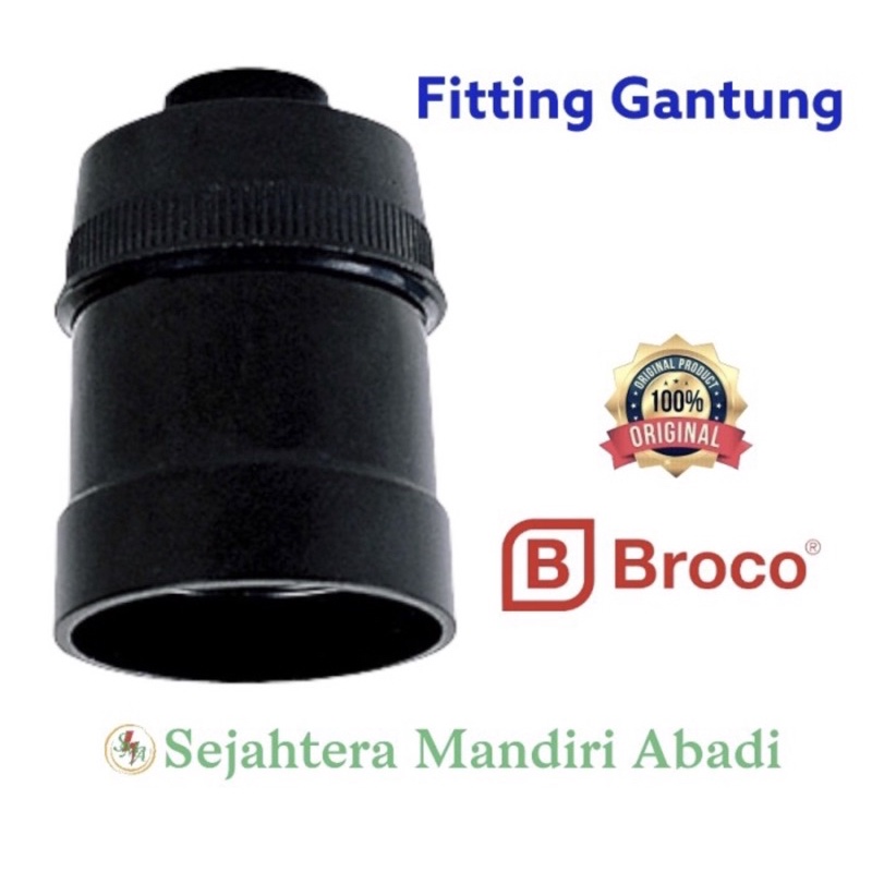 Jual Fitting Gantung Broco 216L Bulat E27 Dudukan Lampu Holder Kecil Hitam | Shopee Indonesia