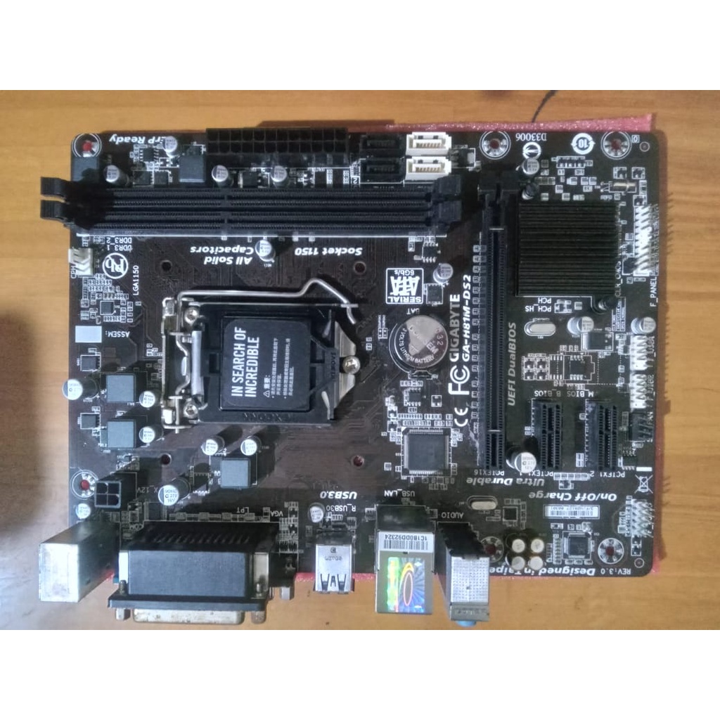 Jual MOTHERBOARD GIGABYTE H81M DS2 PI LGA 1150 - KONDISI MATI TOTAL ...