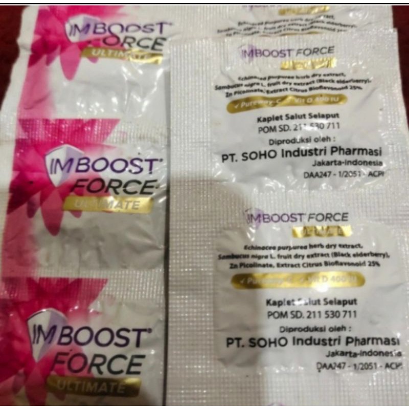 Jual imboost force ultimate eceran 1 tablet | Shopee Indonesia