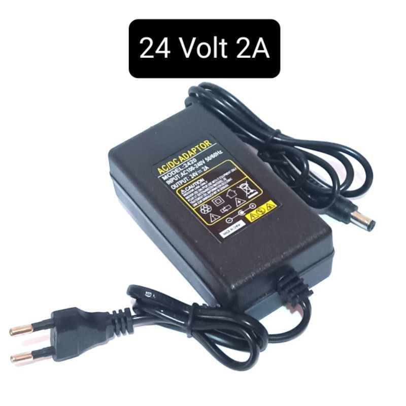 Jual Adaptor 24v 2A power supply charger | Shopee Indonesia