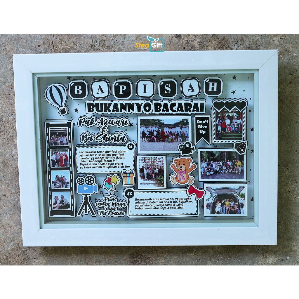 Jual SCRAPFRAME 3D KADO WEDDING NIKAH MAHAR ANNIVERSARY SIZE A4 I.95747 ...