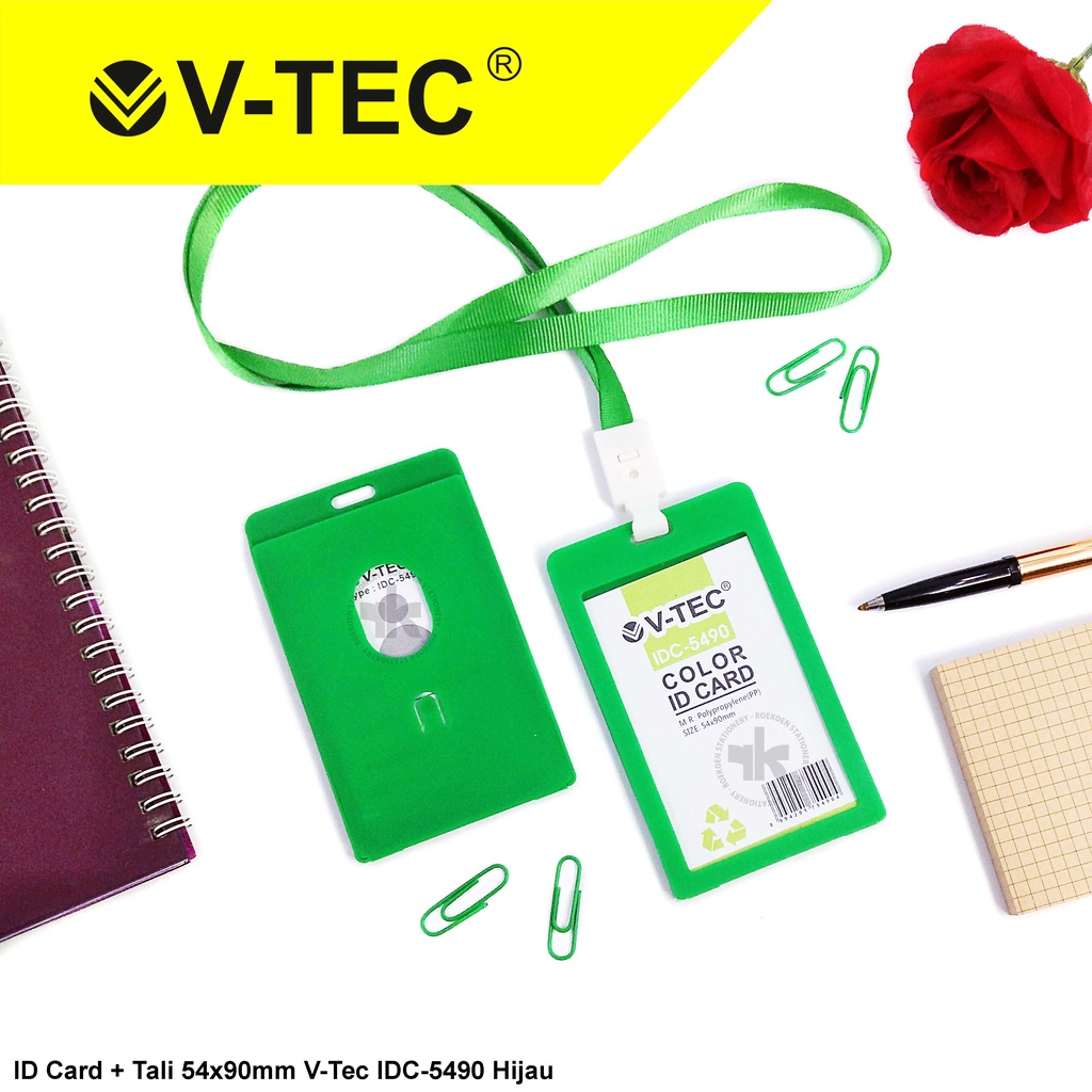 Jual V-Tec ID Card Holder Plastik 54x90mm IDC-5490 - Name Tag | Shopee ...