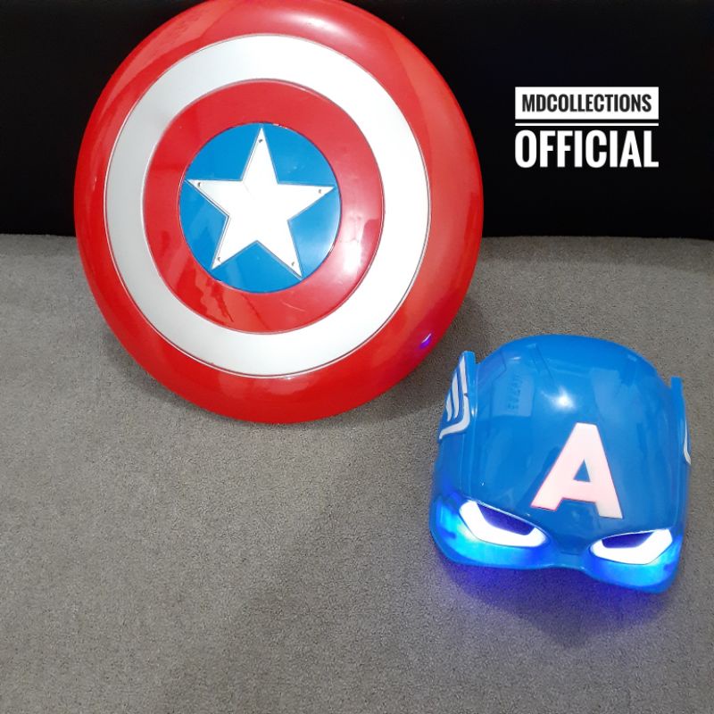 Jual Mainan Set Tameng dan Topeng Captain America | Topeng Mainan ...