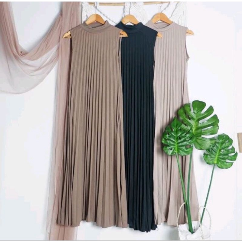 Jual GAMIS MUSLIM PLISKET/GAMIS INER/ INNER DRESS PLISKET | Shopee ...