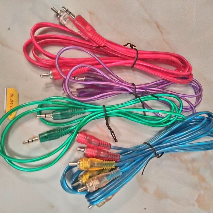 Jual ( HARGA 1PCS ) KABEL RCA/KABEL DVD/KABEL STB/ KABEL HP KE SALON ...