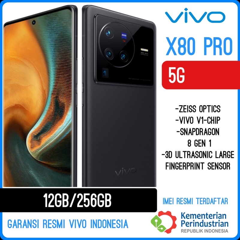 Jual VIVO X80 PRO 5G 12GB/256GB New!! Garansi Resmi | Shopee Indonesia