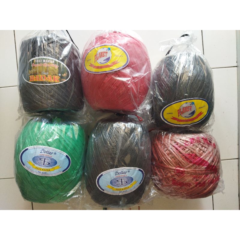 Jual Tali Rafia Plastik Pengikat Barang Roll 1 kg | Shopee Indonesia