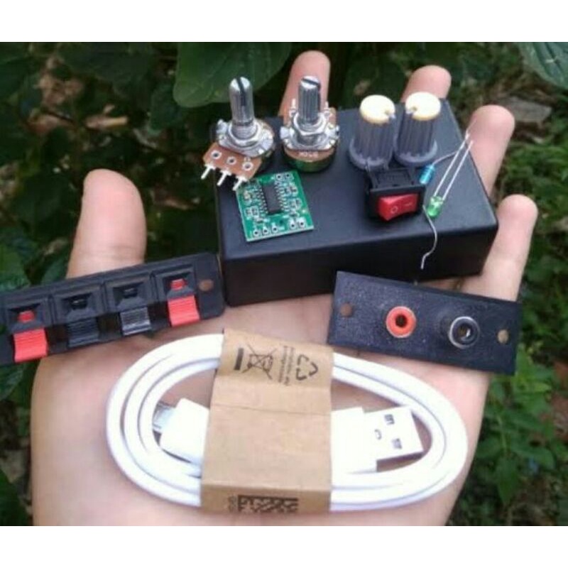 Jual Amplifer Mini Siap Rakit | Amplifer Mini 5volt Siap rakit Komplit ...