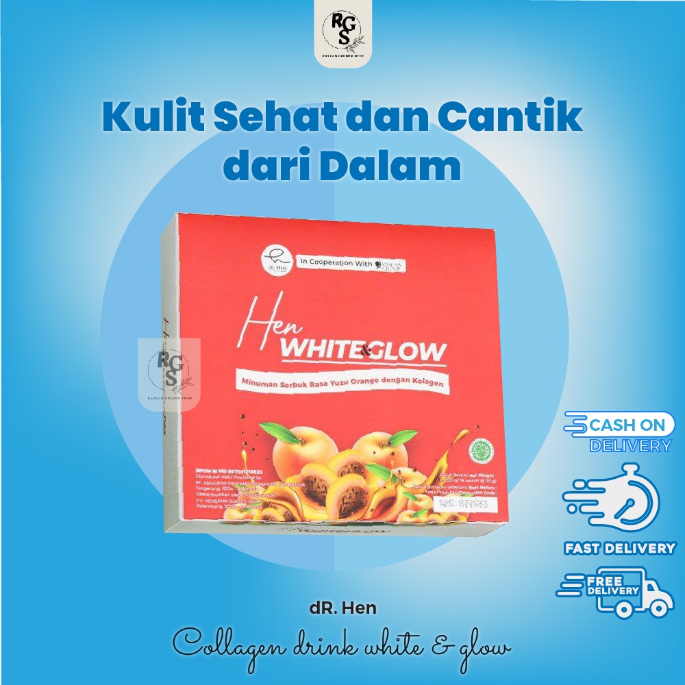 Jual Dr Hen Skincare Collagen Drink White & Glow Minuman Pemutih Badan ...