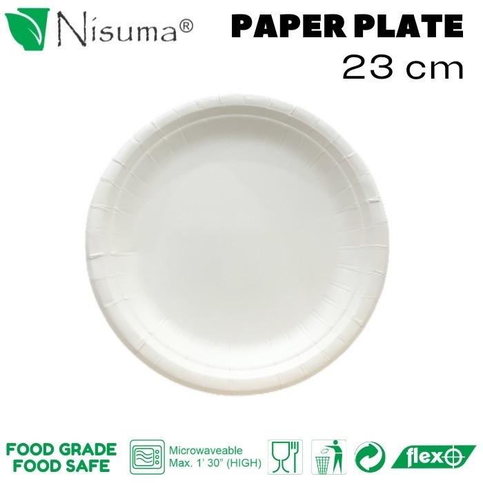 Jual Pesta Paper Plate 23 Cm - 100 Pcs / Piring Kertas 23 Cm (Piring ...
