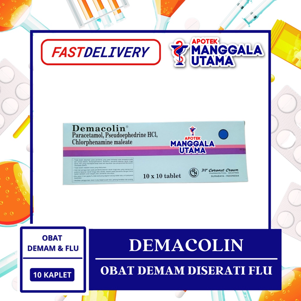 Jual DEMACOLIN PER STRIP ISI 10 TABLET | Shopee Indonesia