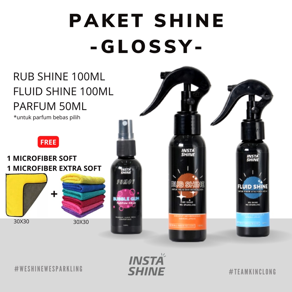 Jual PAKET PERAWATAN HELM DAN MOTOR - INSTASHINE GLOSSY | Shopee Indonesia