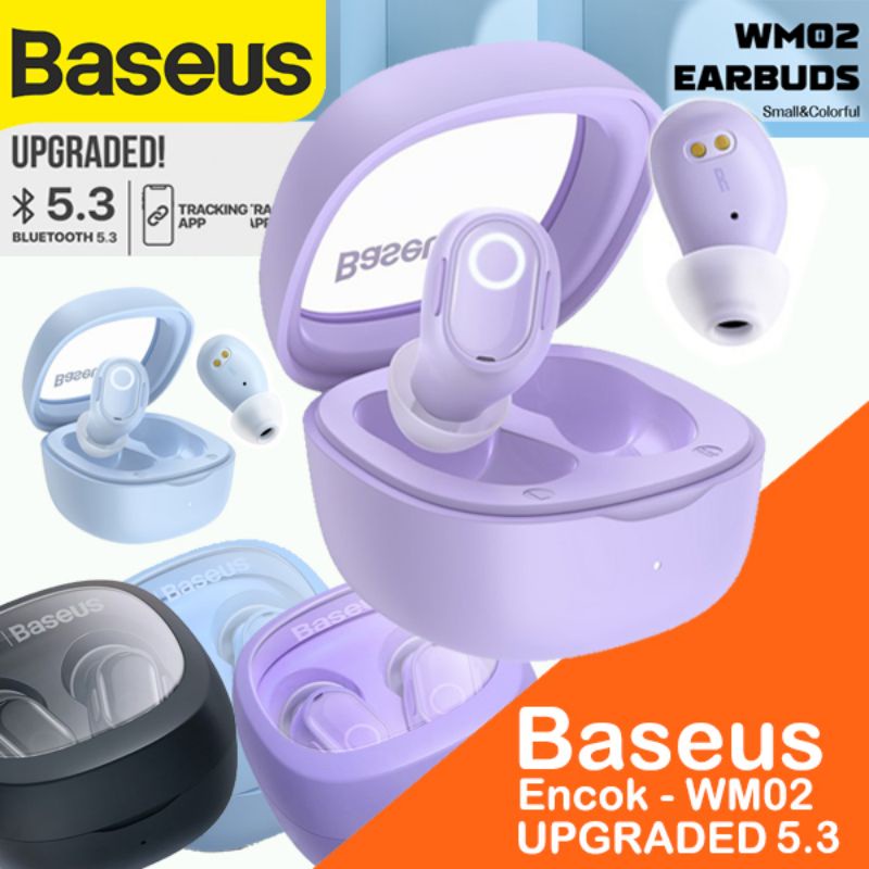 Jual BASEUS WM02 Bowie WM02 True Wireless Bluetooth Earphone Mini ...