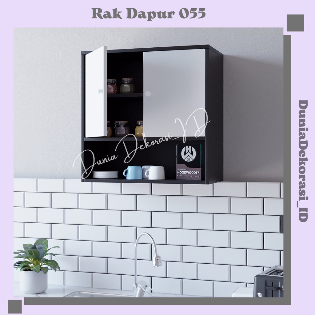 Jual Rak Kitchen Set Minimalis Atas Modern 2 Pintu Rak Dapur Tempel ...