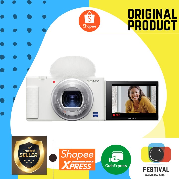 Jual Sony ZV-1 White Compact Camera | Shopee Indonesia