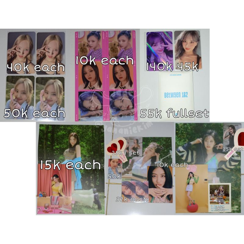 Jual Twice Between 1&2 pathfinder album only photocard pob pre order benefit Nayeon Momo Mina ...