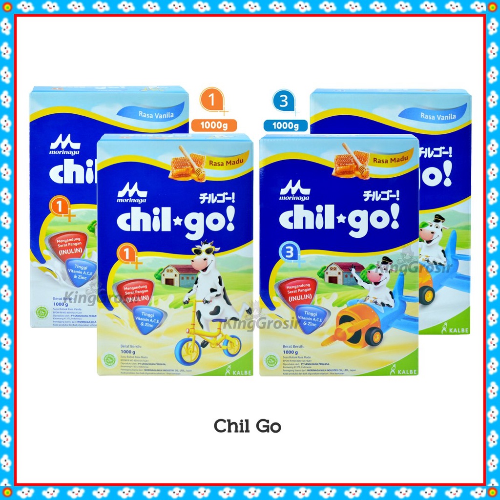Jual Morinaga Chil Go Powder 1+ 3+ Susu Bubuk Anak 1000gr / 950gr Chil ...
