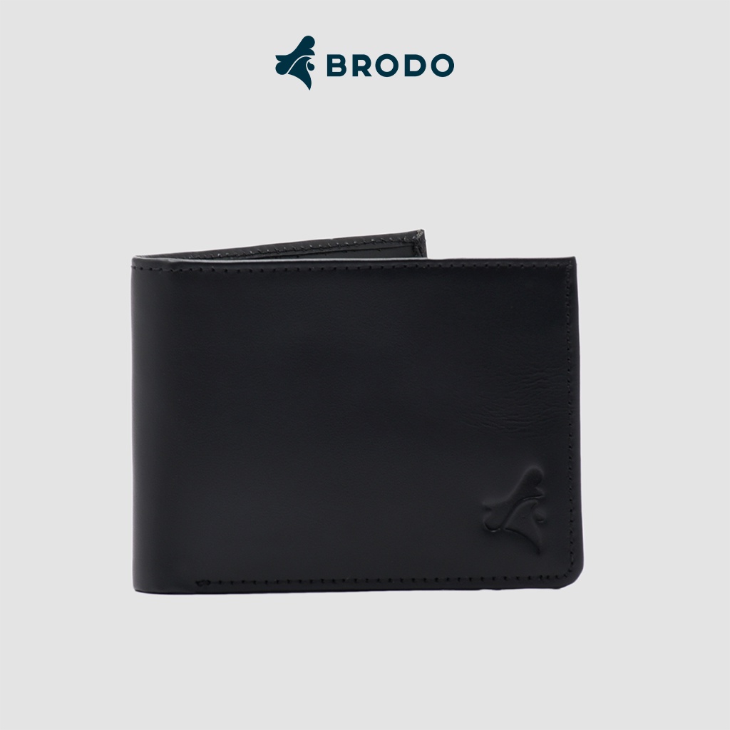 Jual BRODO - Dompet Pria Allegro Wallet Leather Black | Shopee Indonesia
