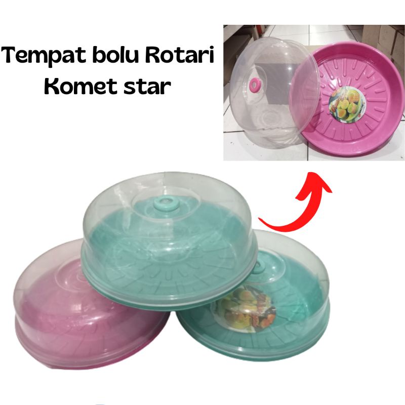 Jual Tempat Bolu Tempat Kue Tempat Roti Bulat +Tutup Bening | Shopee ...