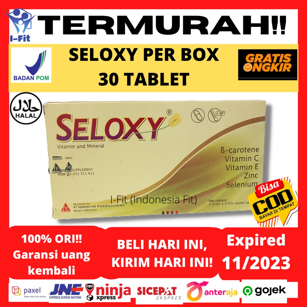 Jual Seloxy Hijau per Box isi 30 Kaplet Tablet Vitamin dan Mineral ...