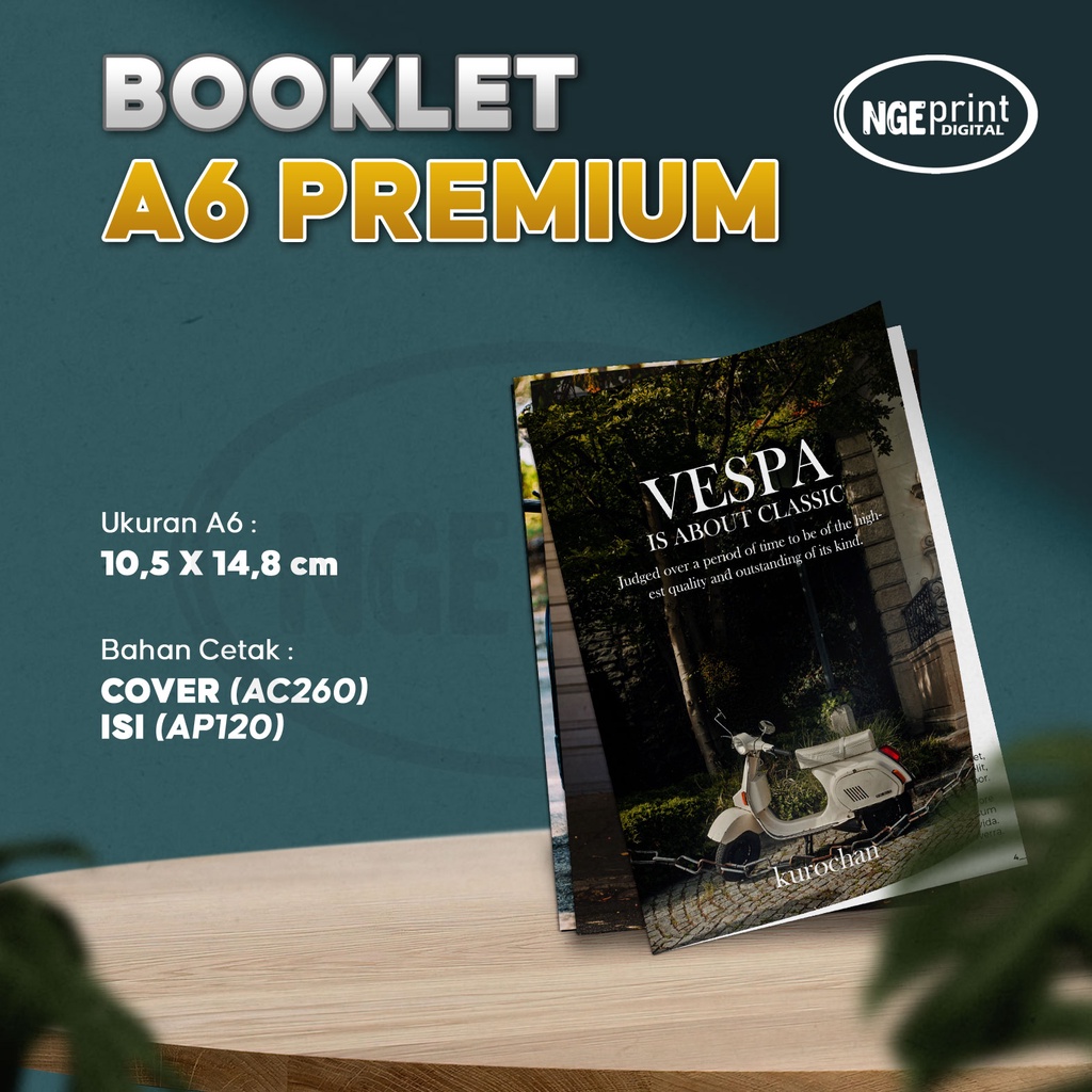 Jual Cetak Buku A6 [PREMIUM] / Cetak Booklet Company profile A6 / Cetak Buku Custom / Cetak ...