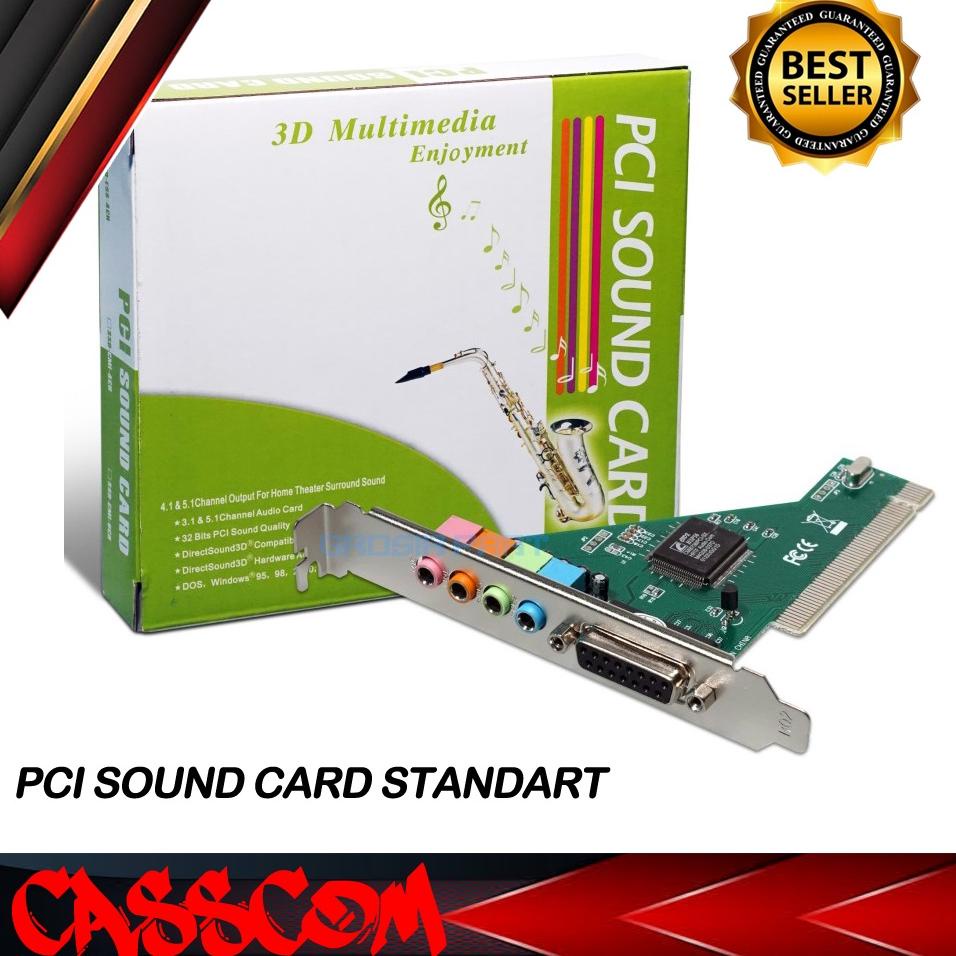 Jual Harga murah PCI Sound Card Standart 4 Port 7QK | Shopee Indonesia