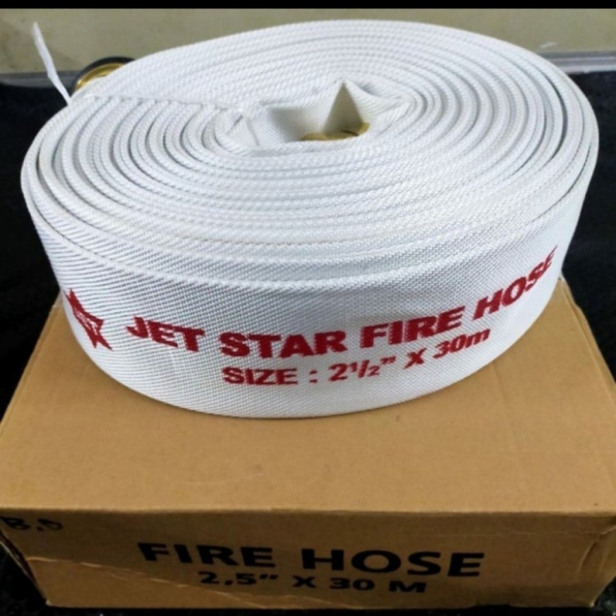 Jual SELANG PEMADAM HYDRANT 2,5 INCH X 30 M / FIRE HOSE KANVAS JET STAR | Shopee Indonesia